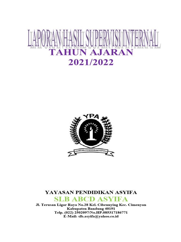 Laporan Hasil Supervisi 2021-2022 | PDF