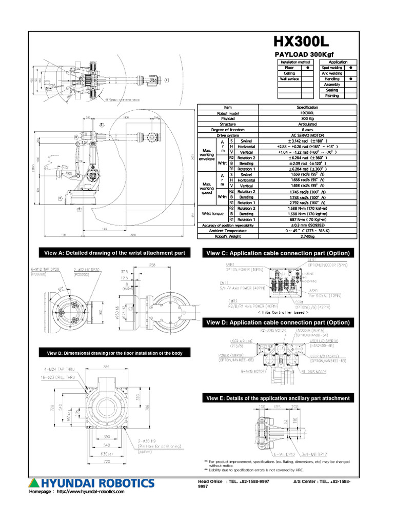 HX300L CATALOG - ENG - Rev0 | PDF | Rotation | Manufactured Goods