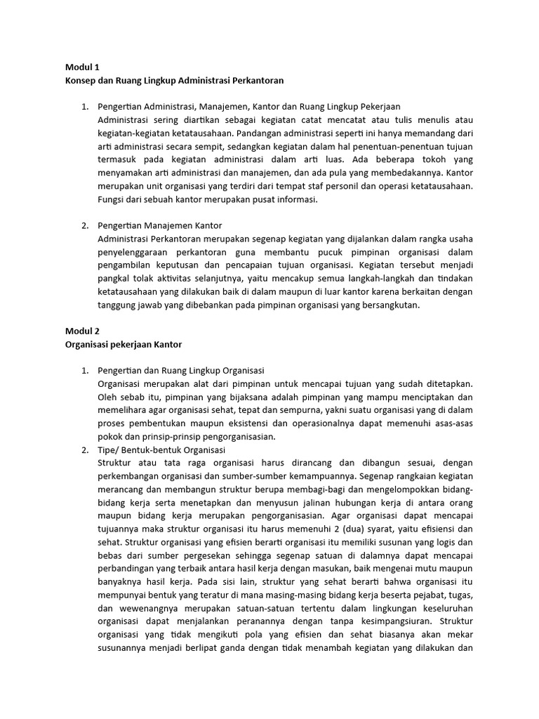 Diskusi 8 Adm. Perkantoran Mind Mapping | PDF | Bisnis