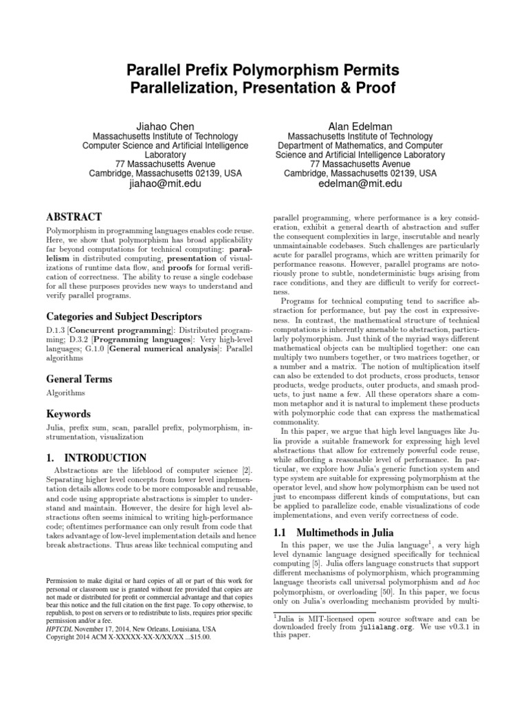 Main | PDF | Parallel Computing | Function (Mathematics)