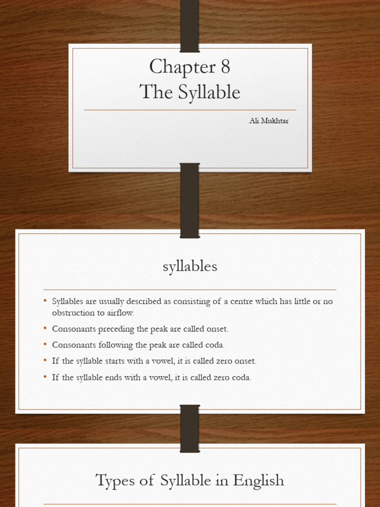 Understanding English Syllables | PDF | Syllable | Consonant