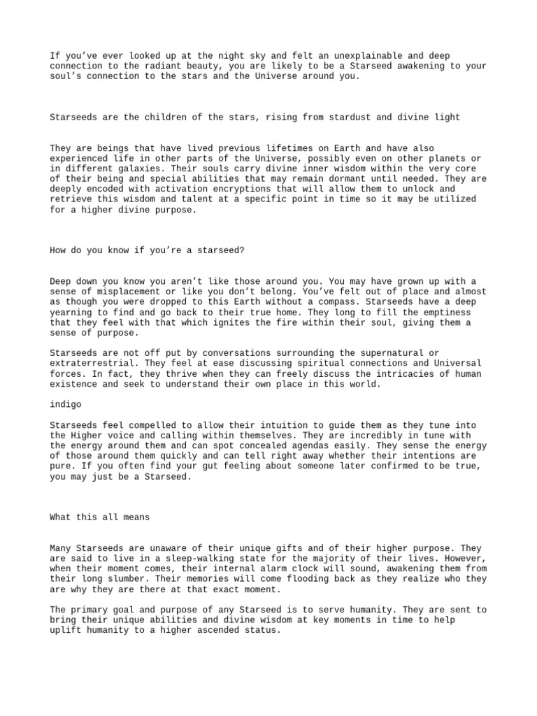 Star Blood Theory | PDF | Soul