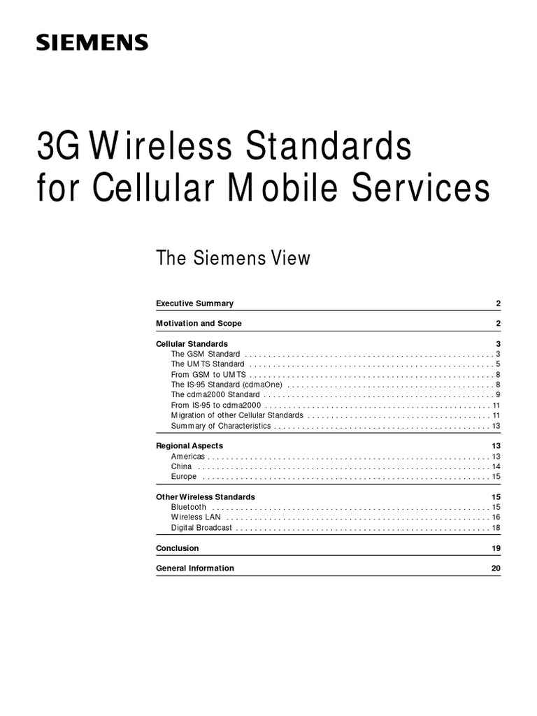 SIEMENS Mobile 3G Overview | PDF | General Packet Radio Service | Cellular Network