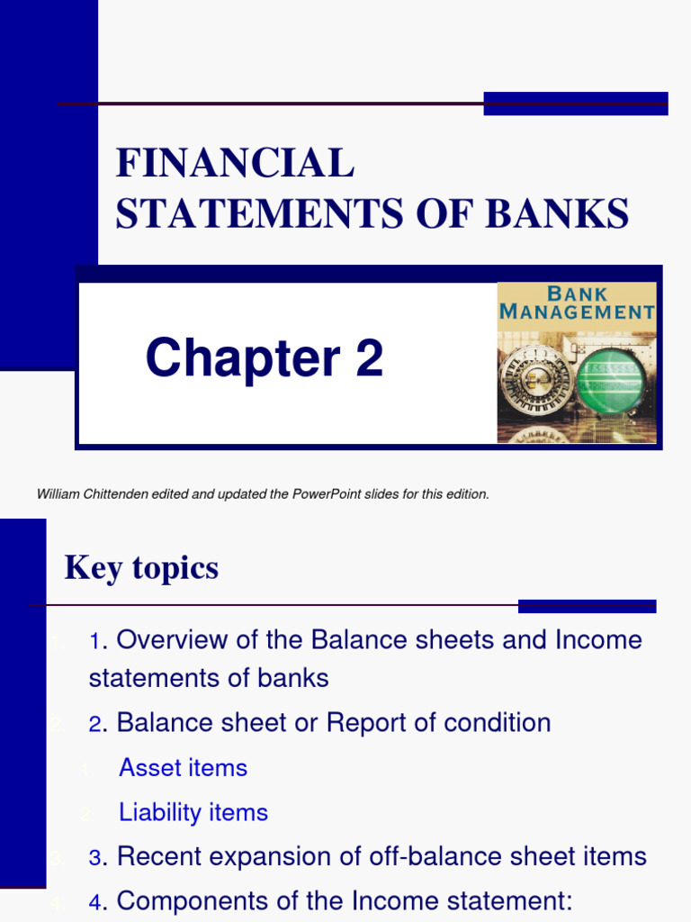 Bank Financial Statements Overview | PDF | Banks | Expense