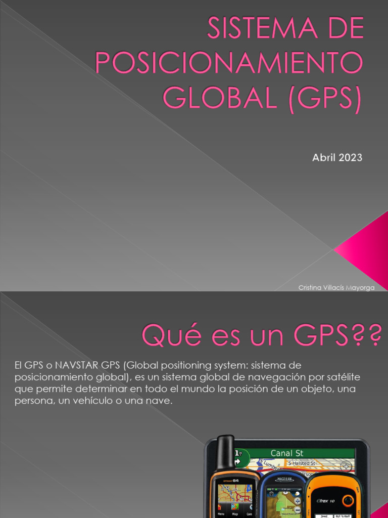Sistema de Posicionamiento Global (GPS) | PDF