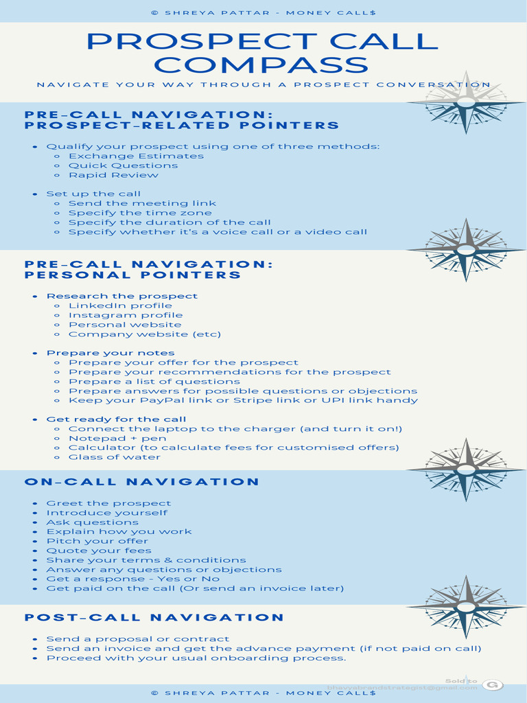 Bonus 6 - Prospect Call Compass | PDF