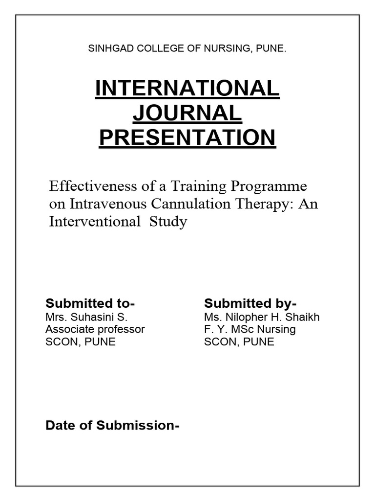 International Journal Presentation Main | Download Free PDF ...