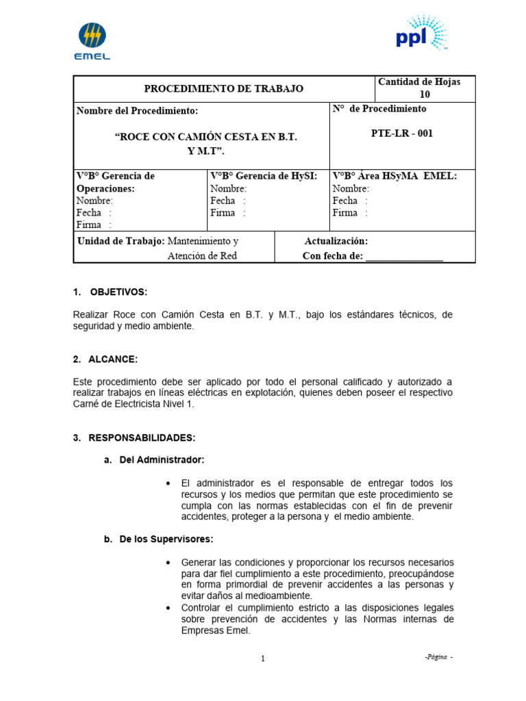 PROCHYS600 GN- 001- POdas en redes -v1- 10-3-2007 | PDF