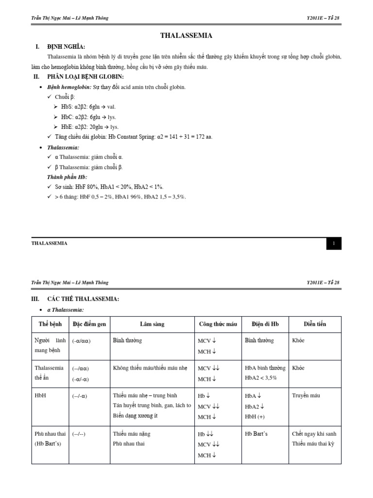 Thalassemia | PDF