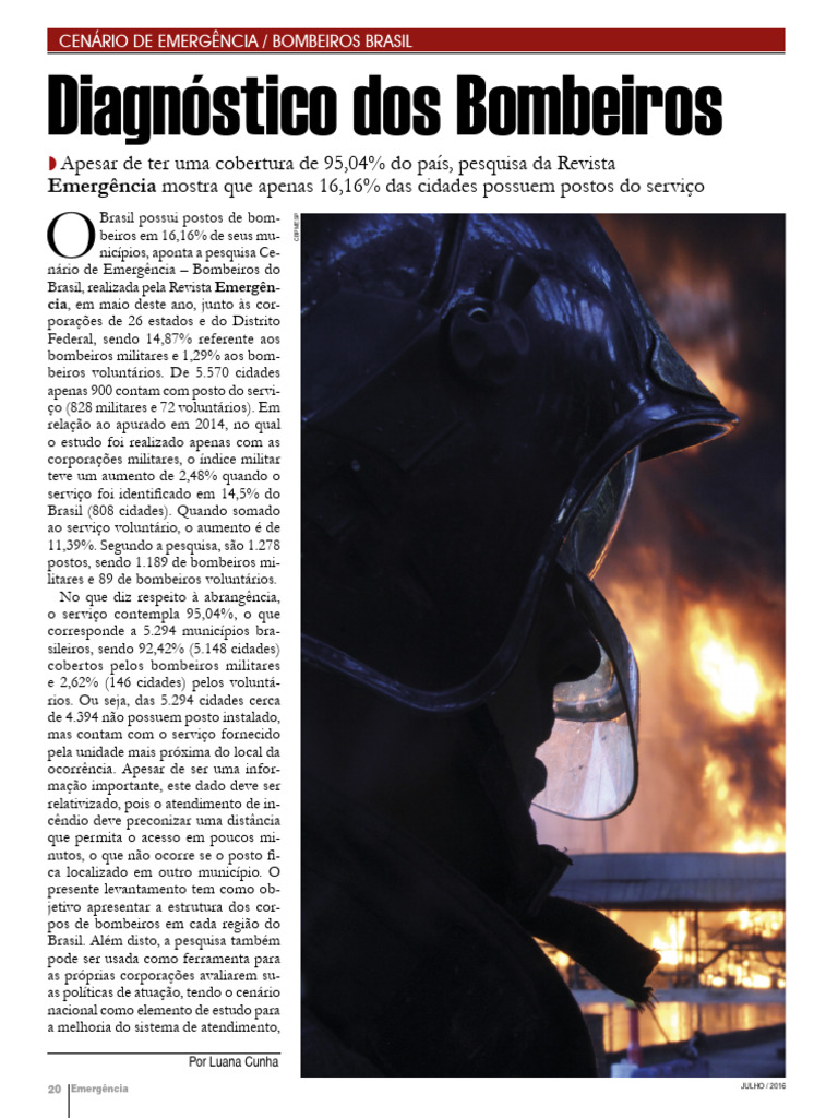 Diagnósticos Bombeiros | PDF | Brasil