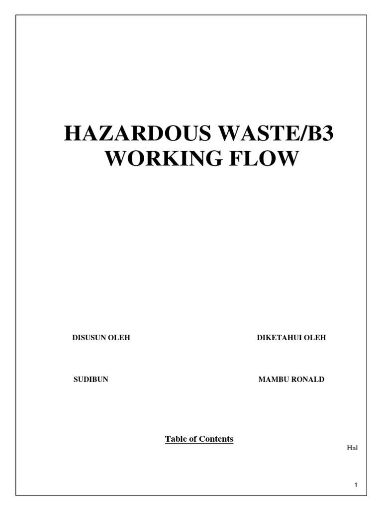 B3 Waste Procedure | PDF