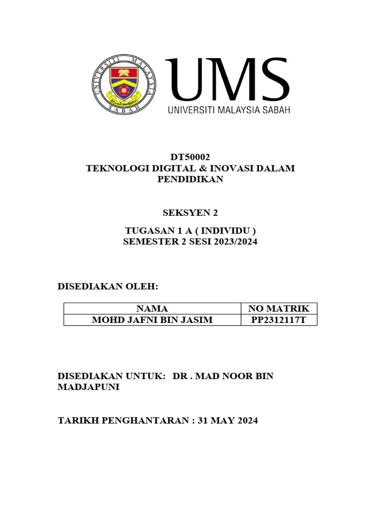 DT50002 Teknologi Digital | PDF