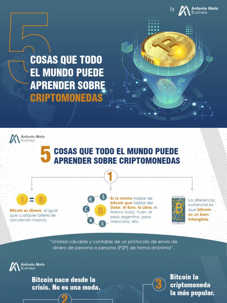Ebook 5 Cosas Que Aprender Sobre Criptomonedas | PDF | Bitcoin | Criptomoneda