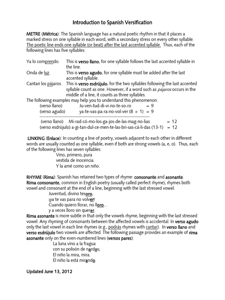 Versification | Download Free PDF | Syllable | Rhyme