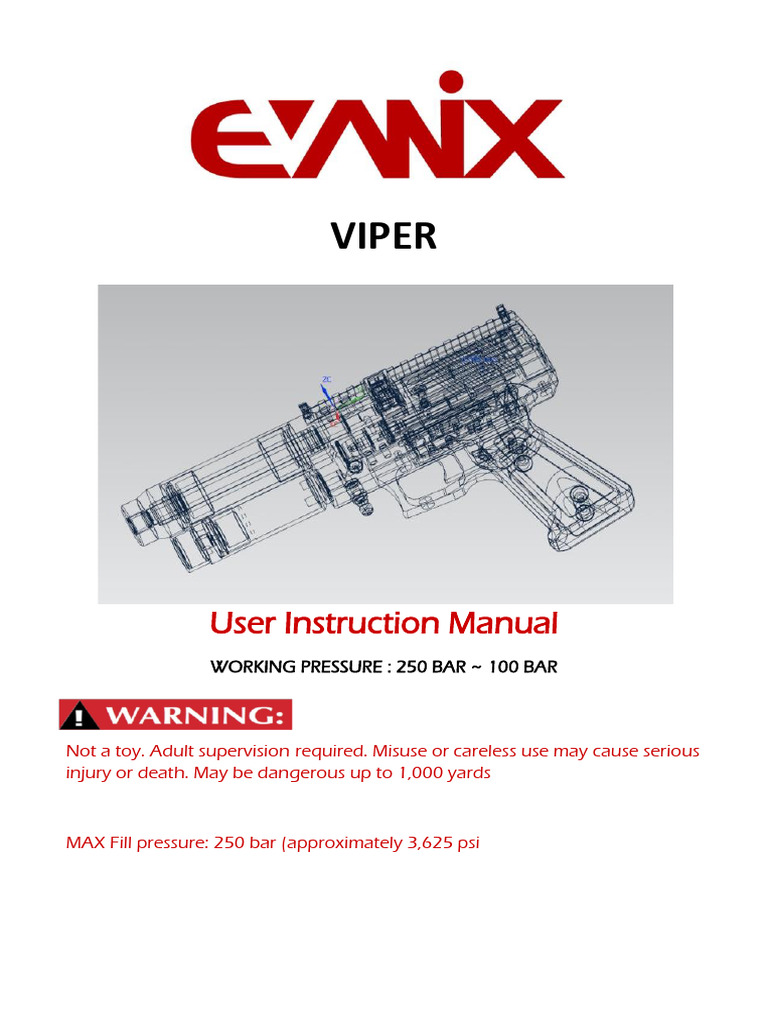 Viper Air Rifle User Manual | PDF | Gun Barrel | Trigger (Firearms)