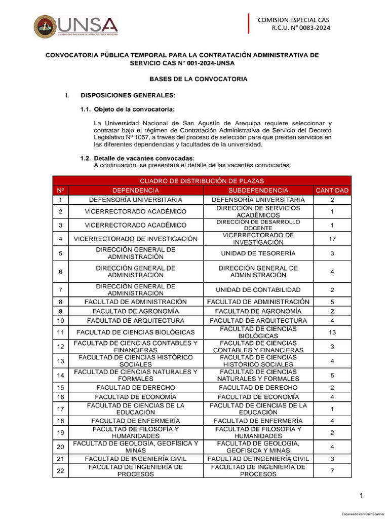 Bases Unsa 2024 | PDF