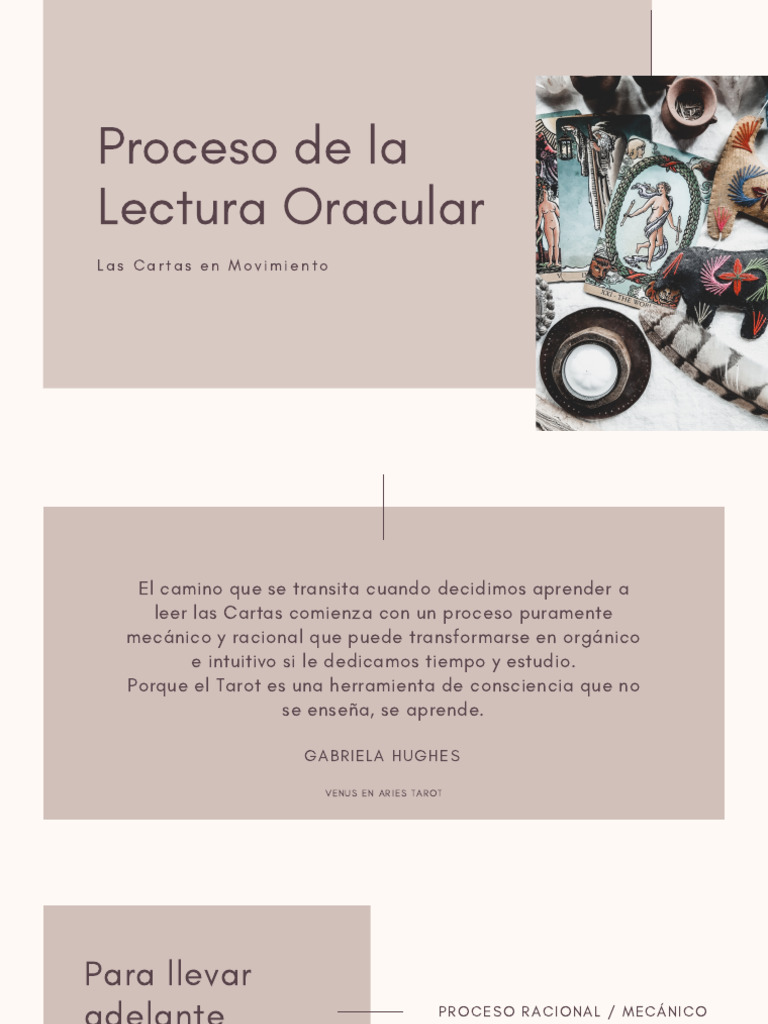 2° Proceso de La Lectura Oracular | PDF | Intuición | Tarot
