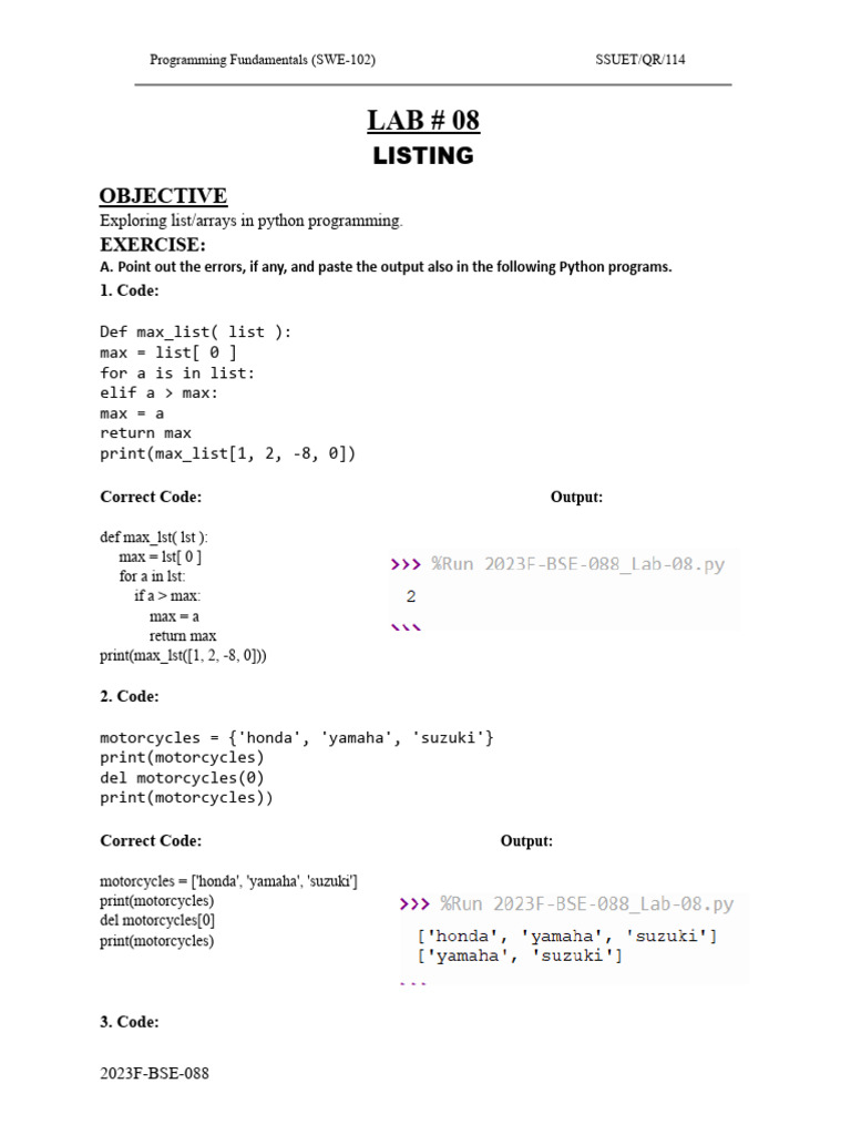 lab8 | Download Free PDF | Computer Science | Computing