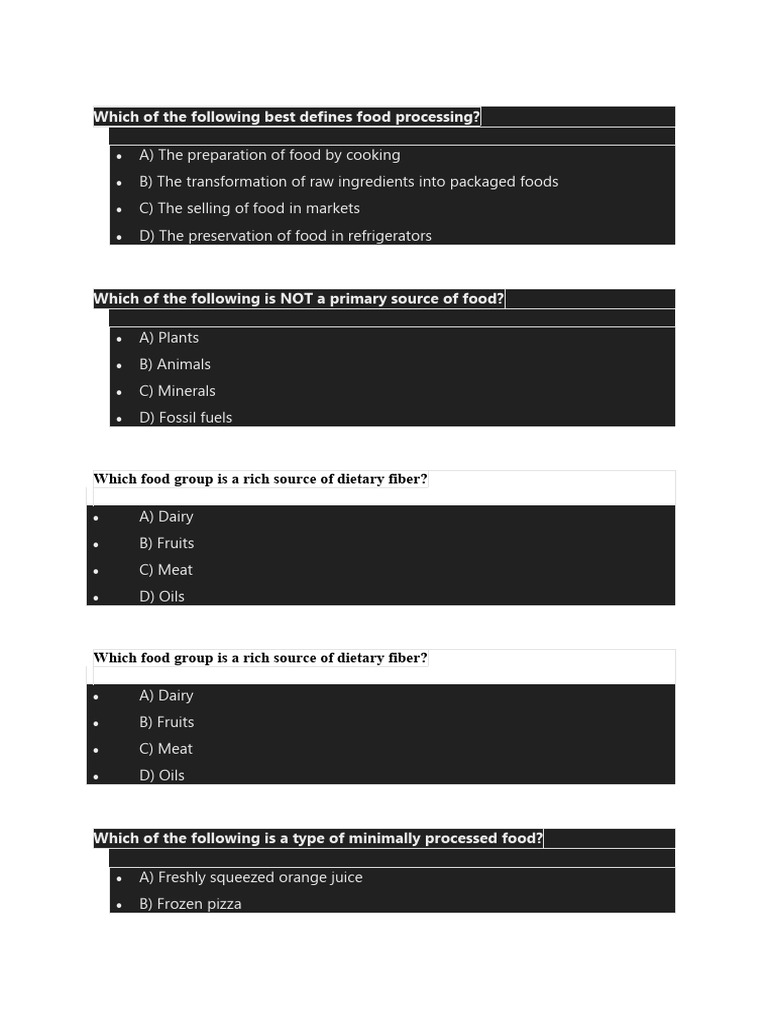 Food Processing | PDF | Breads | Flour