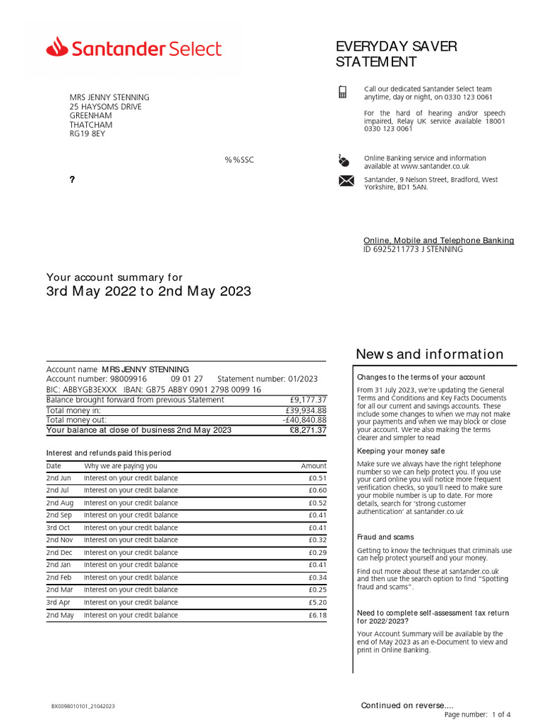 Current Account Statement 03052023 | Download Free PDF | Overdraft | Interest