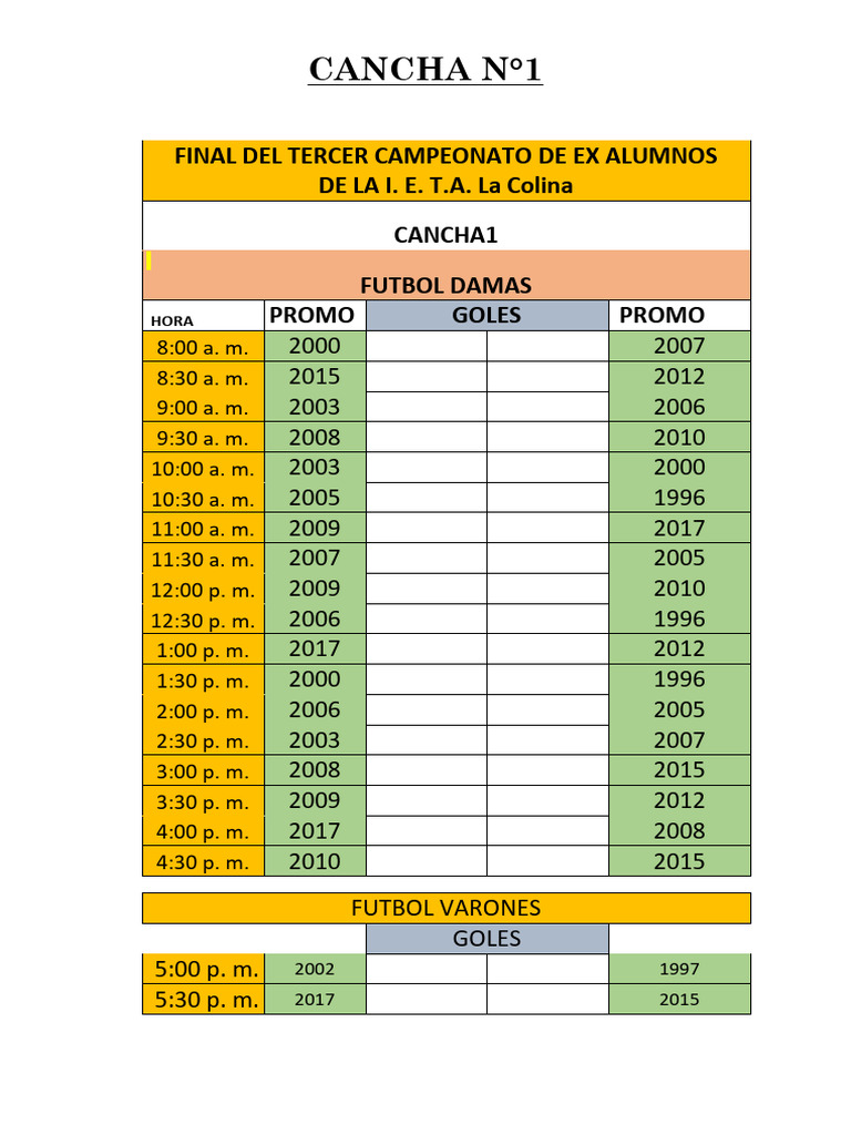 Programa de Partidos Olimpiadas 2024 | PDF
