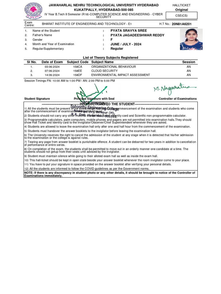 Iv Year Btech Ii Semester R18regular Cs Pdf 
