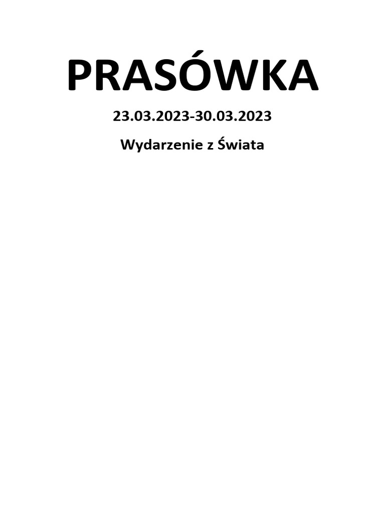 Prasówka 23 | PDF