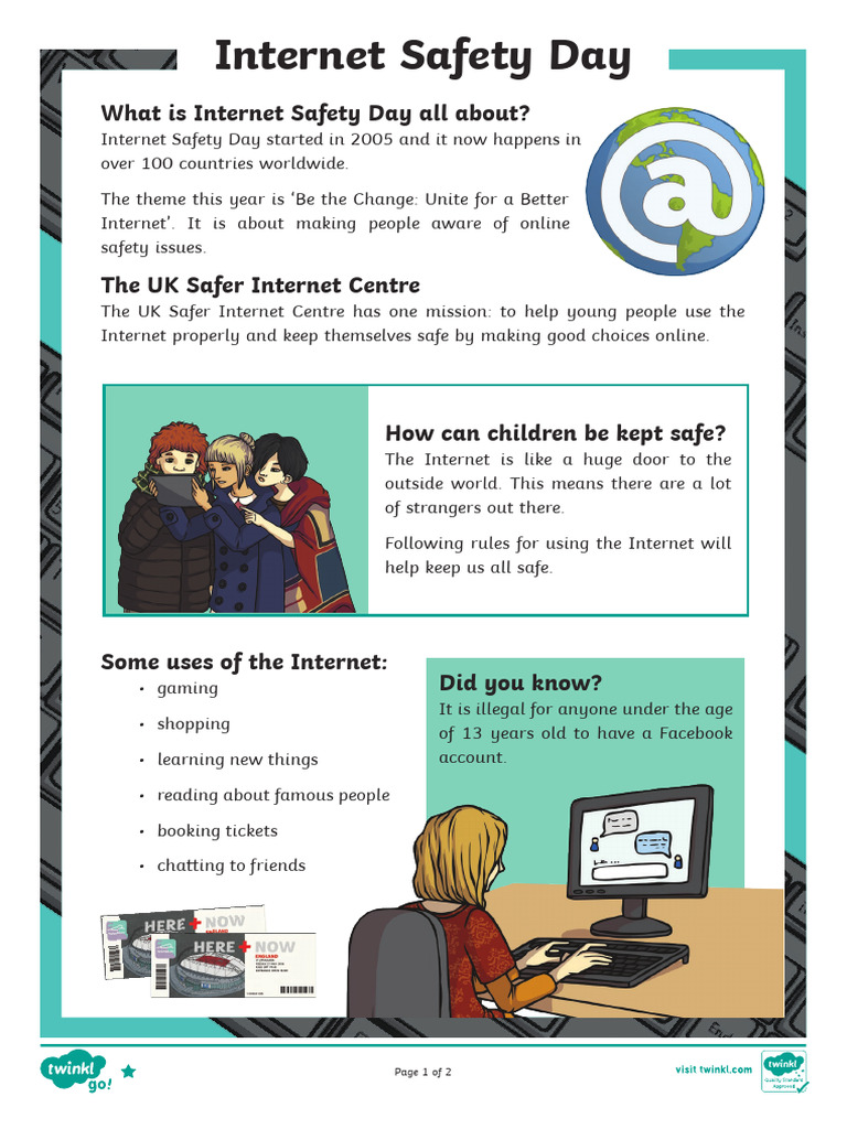 Lower Ability Internet Safety Reading Comprehension and Questions | PDF ...