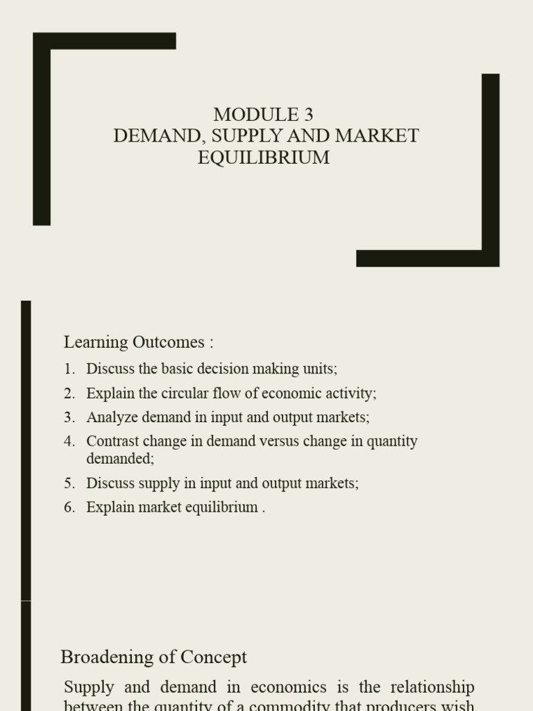 AE 11 Mod 3 Demand Supply and Market Equilibrium | Download Free PDF | Demand | Supply (Economics)