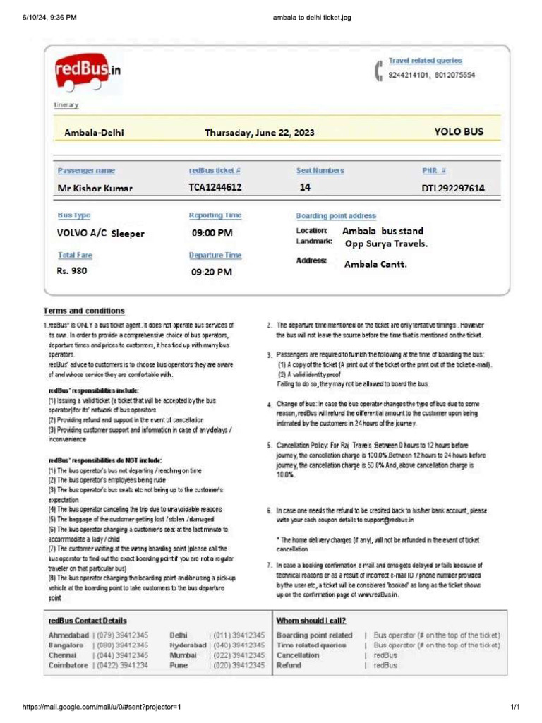 Yolo Bus Ticket. | PDF
