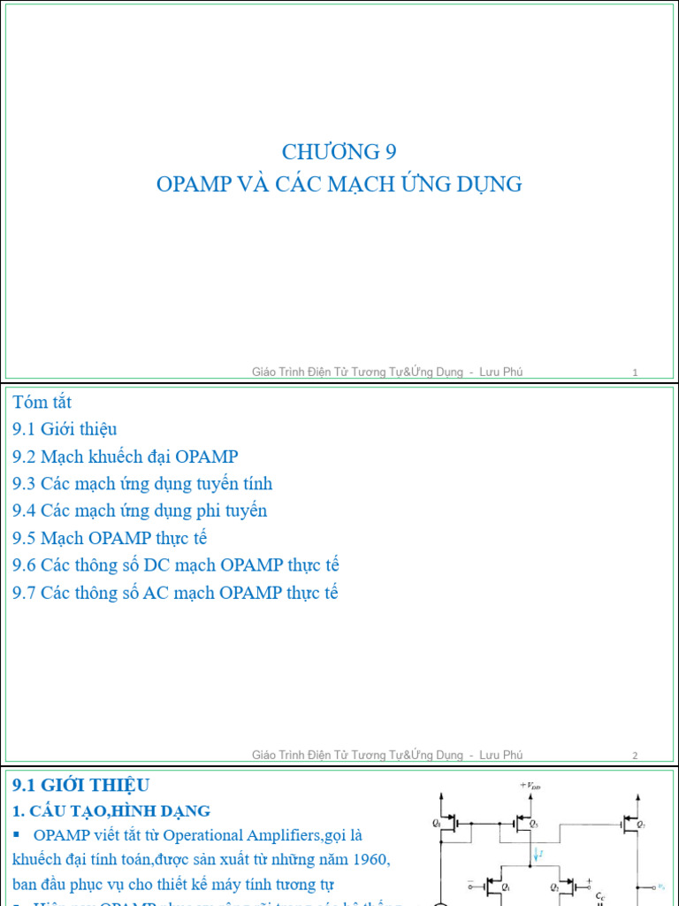 c9 Opampcac Mach Ung Dung | PDF
