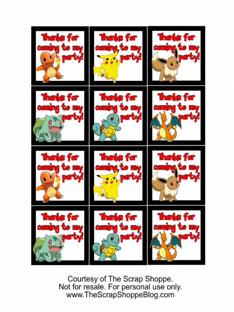 Pokemon Thank You | PDF