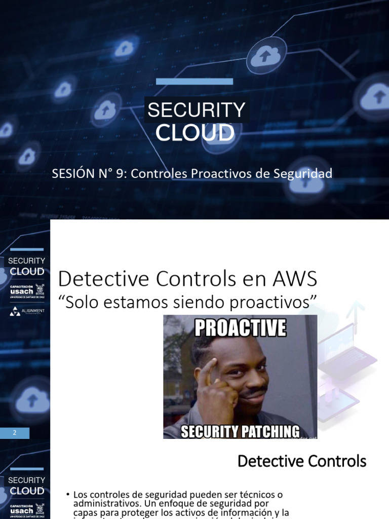 CloudSecurity Clase9 ControlesProactivosDeSeguridad v2 | PDF | Computación en la nube ...
