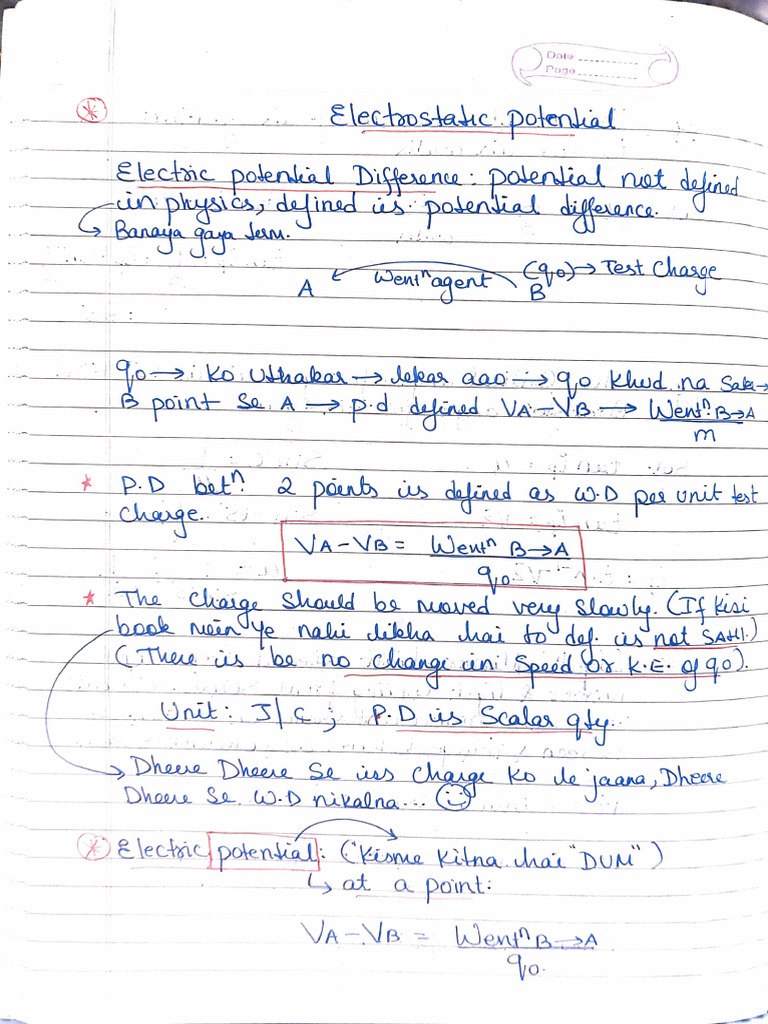 Electrostatic Potential 1 | PDF | Electromagnetism | Materials Science