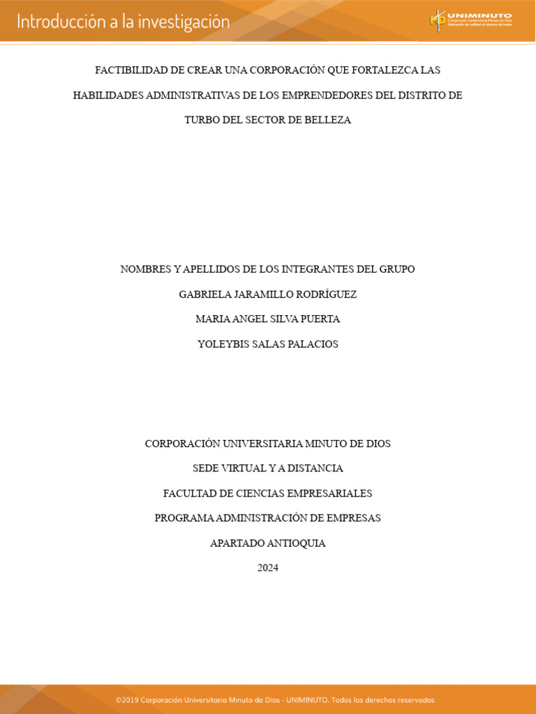 Actividad 2 Investigacion Formativa | PDF | Iniciativa empresarial | Economias