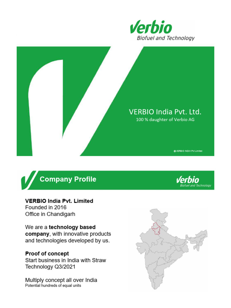 Verbio India: Straw to Biogas Leader | PDF | Economies
