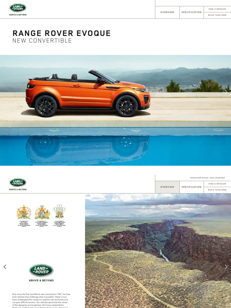 Range Rover Evoque Convertible 2015 UK | PDF | Diesel Engine | Engines