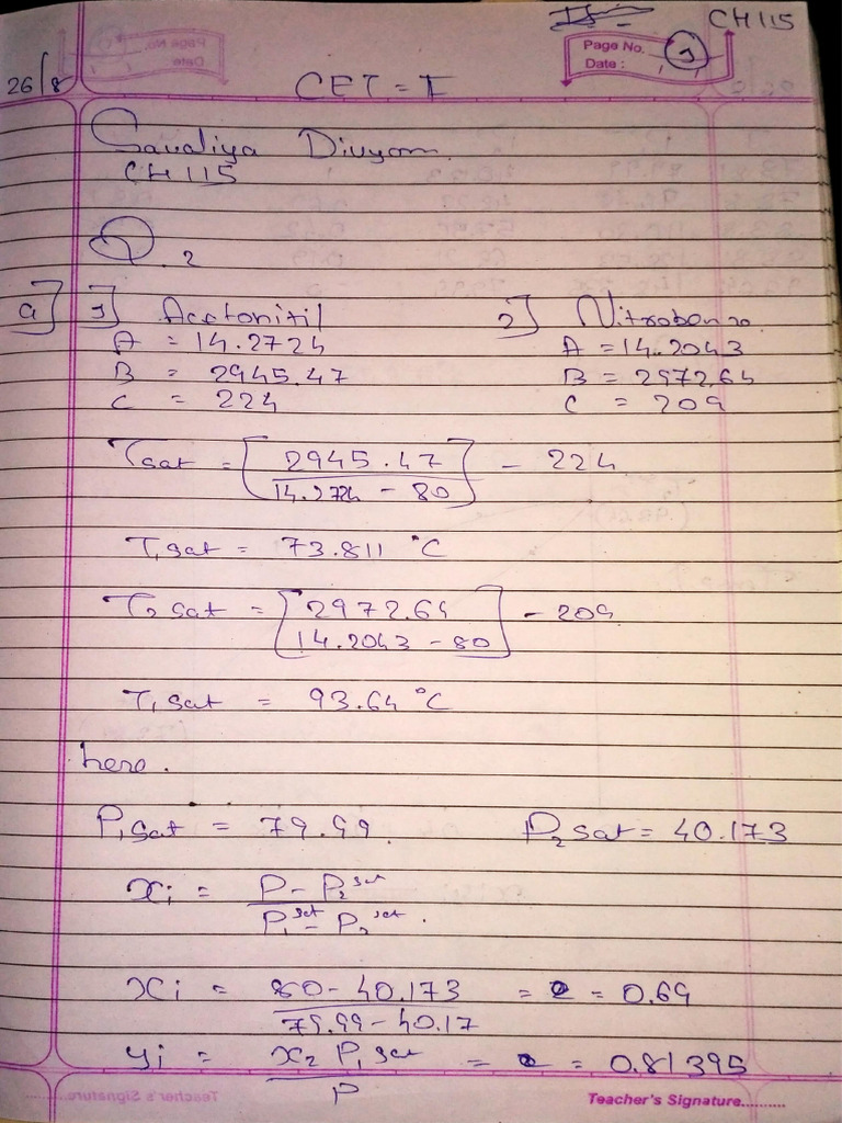CET-II Chemicals Engineering Technology Notes Part 02 | PDF