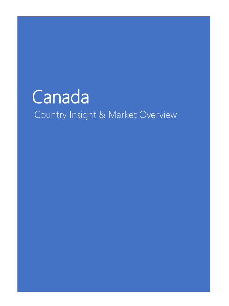 Market Insight of Canada 1718030552 | PDF | Canada | Chronic Condition