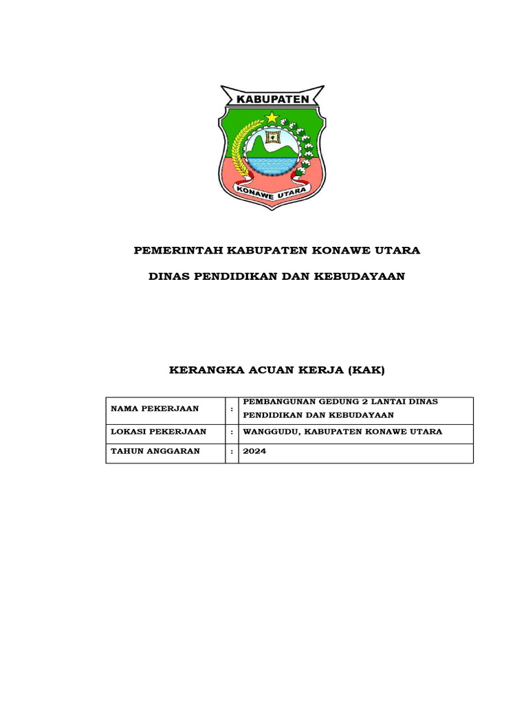 KAK Pembangunan Kantor PK | PDF