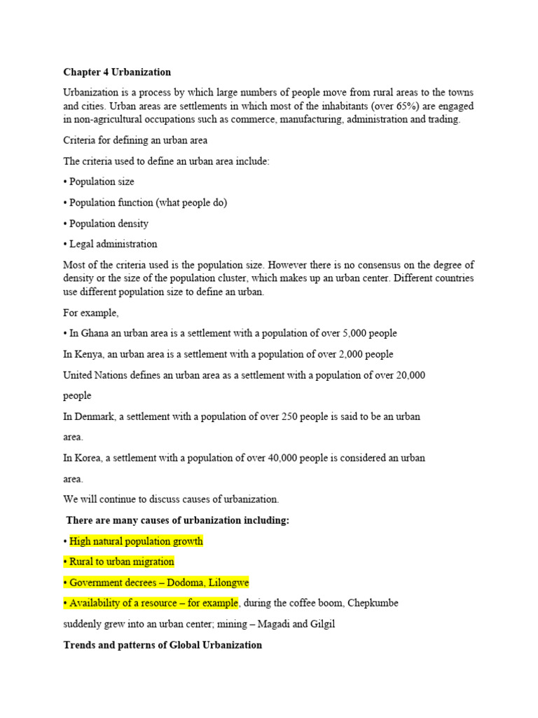 chapter 4 updated | PDF | Urbanization | Sovereignty