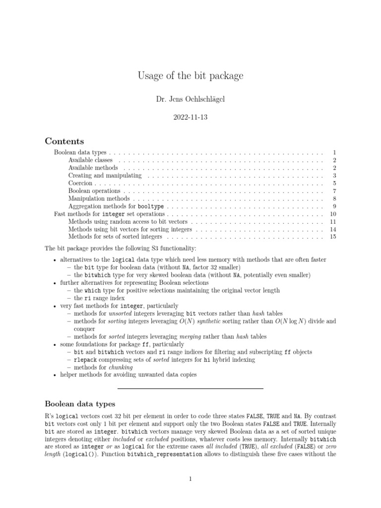 Bit Usage | PDF | Boolean Data Type | Function (Mathematics)