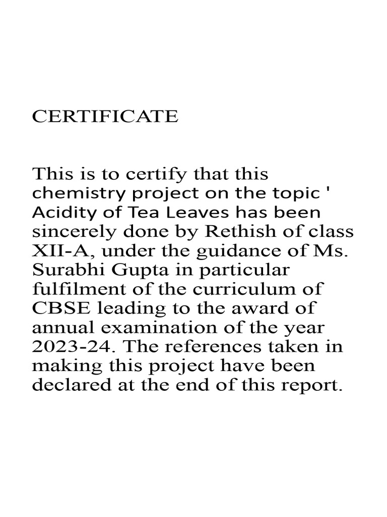 Acidity of Tea Leaves | Download Free PDF | Tea | Polyphenol