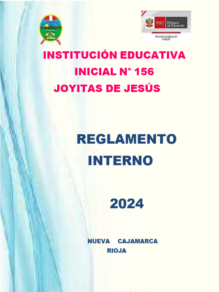Modelo Reglamento Interno 2024 | PDF | Adopción | Institución