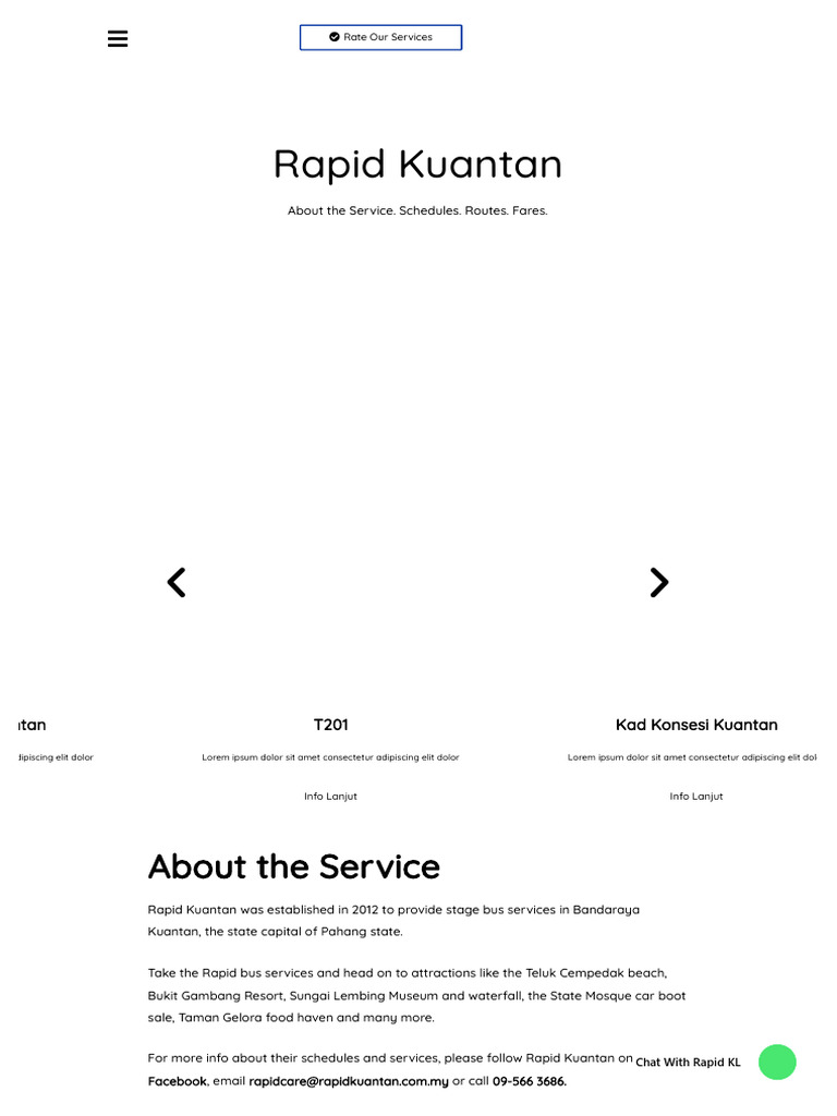 Rapid Kuantan - MyRapid Latest Schedule 2024 | PDF | Transport | Public ...