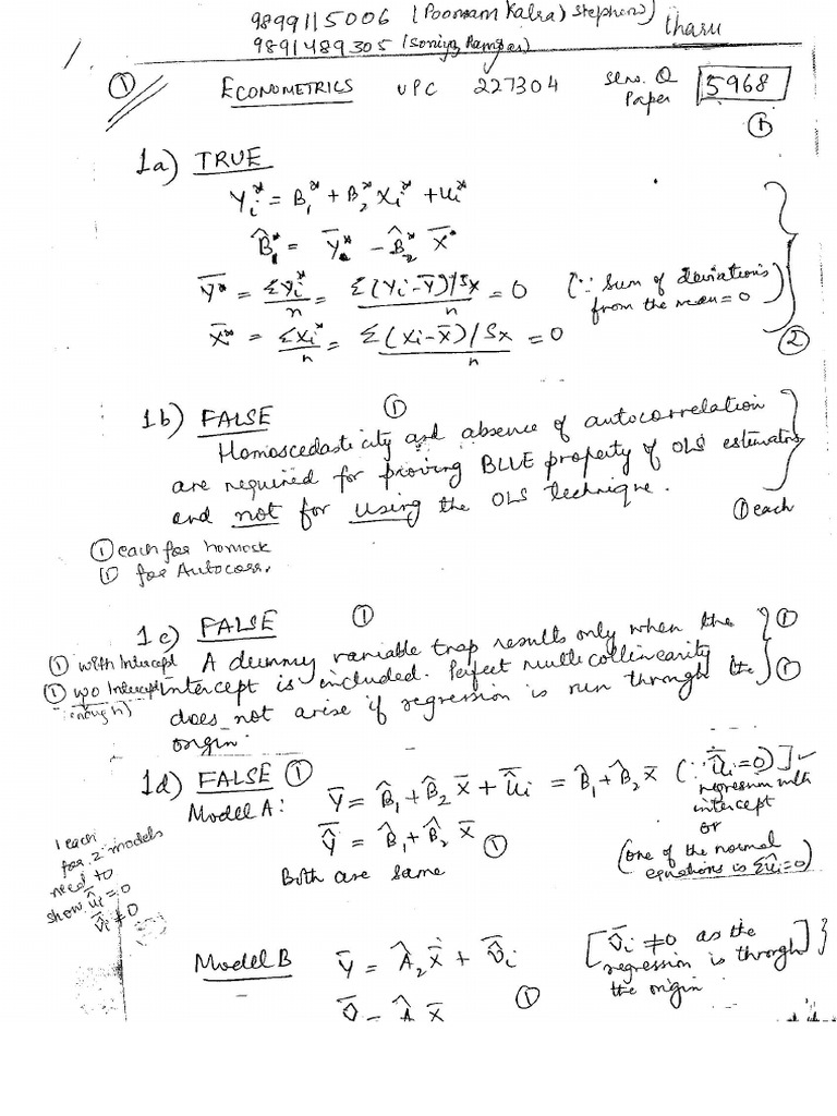 Paper 1 Solutions | PDF