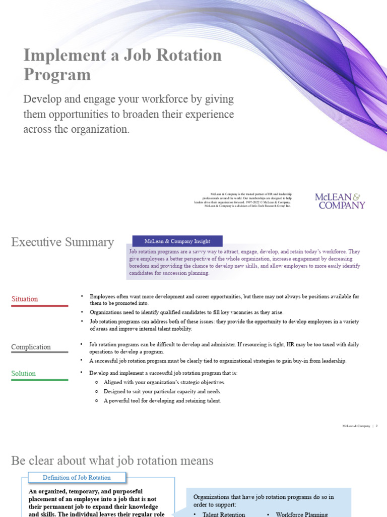 HR Implement A Job Rotation Program Storyboard v4 | PDF | Employee Retention | Turnover (Employment)