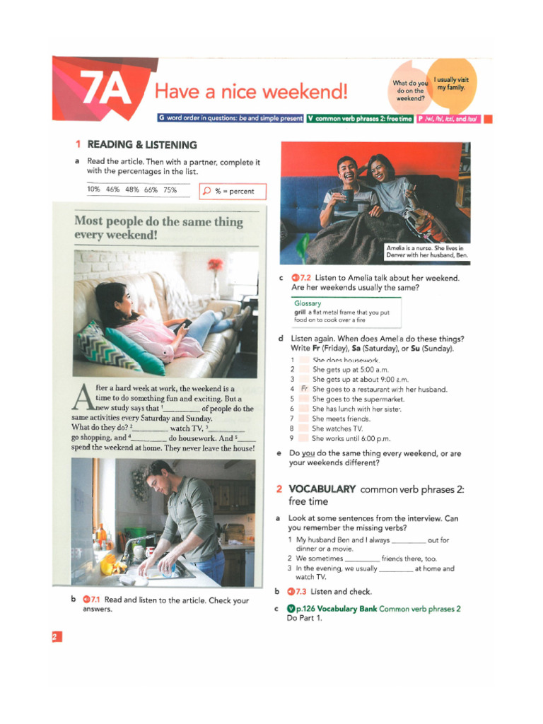 Aef - Starter Unit 7 | PDF