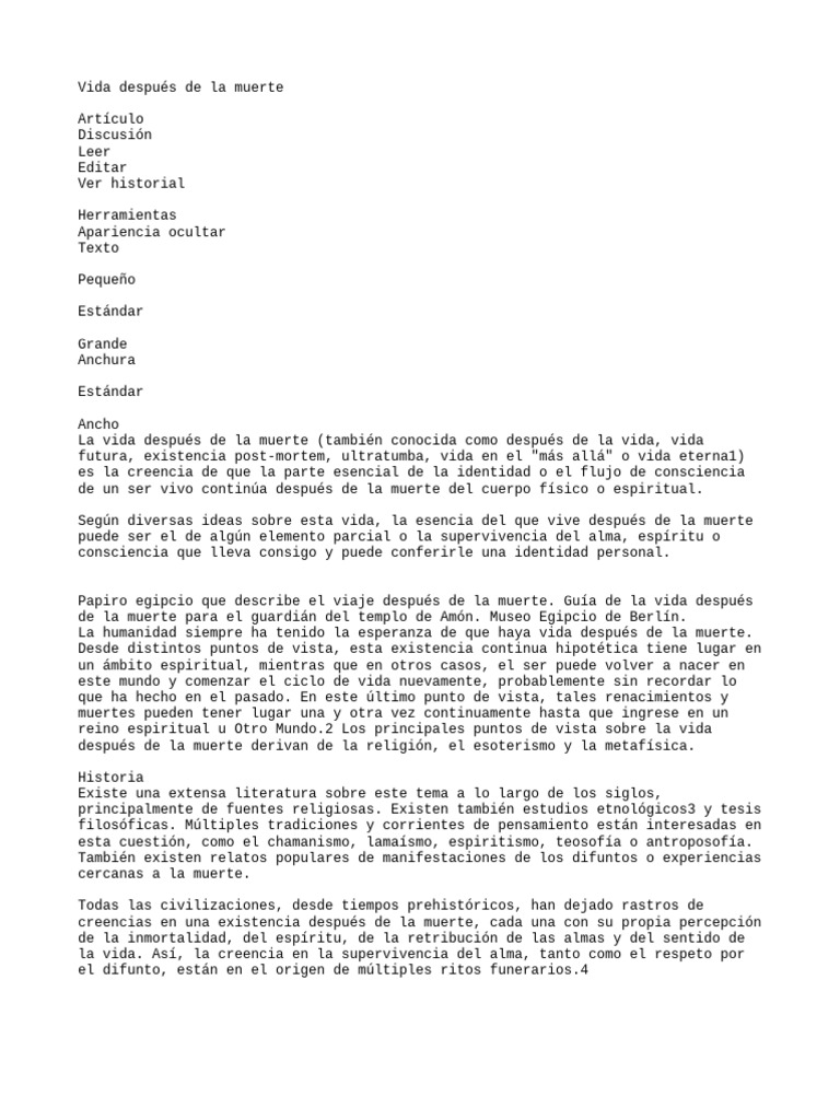 La Vida Despues de La M.. | PDF | Vida futura | Cielo
