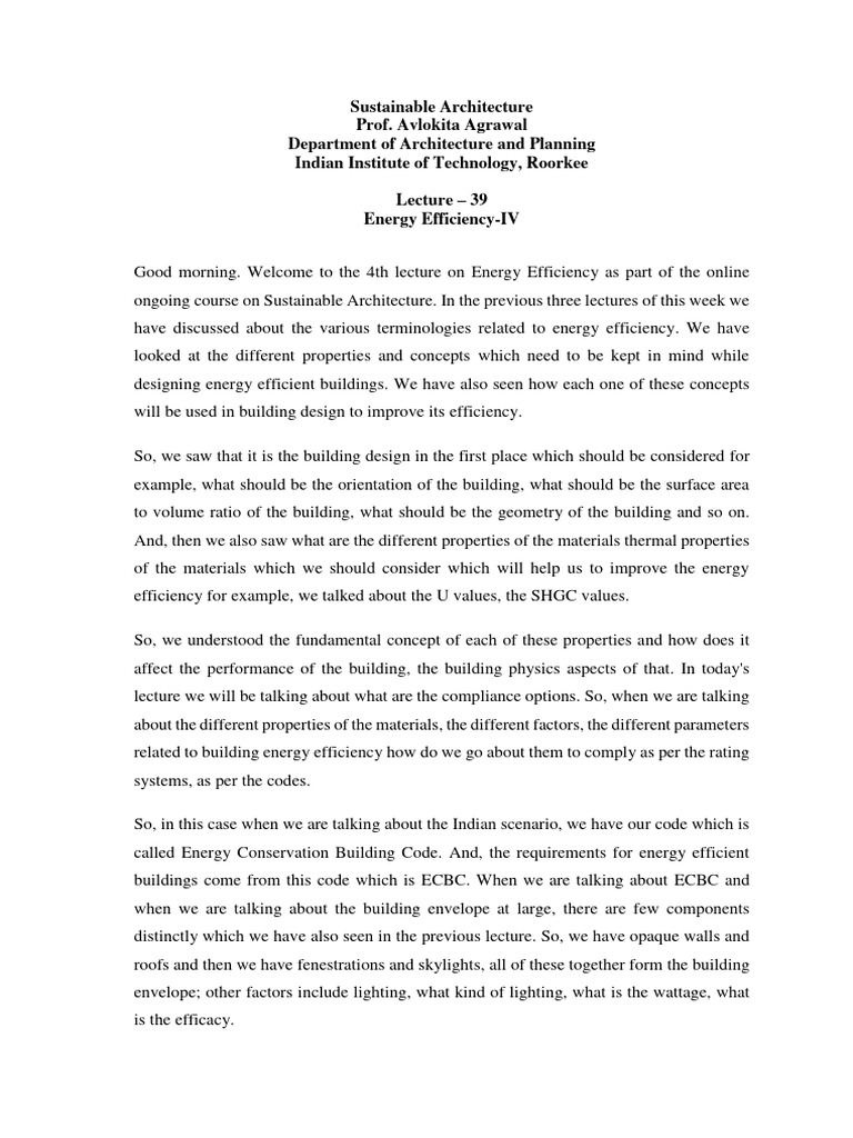 Lec 39 | PDF | Window | Building Engineering